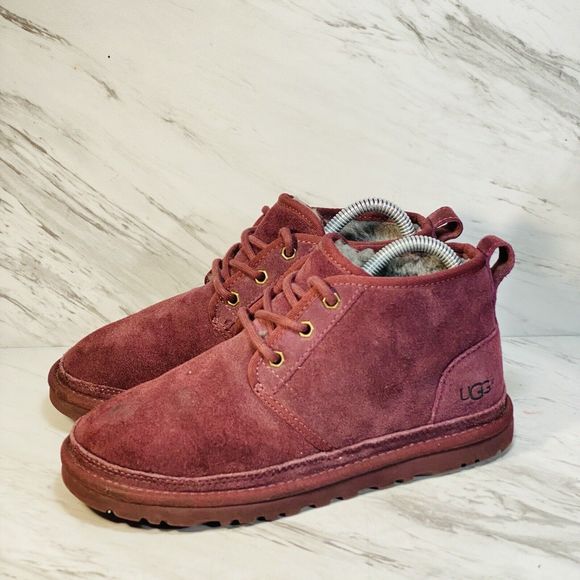 UGG | Shoes | Ugg Boot 3236 Suede Neumel Ii Purple Chukka Lace Up ...
